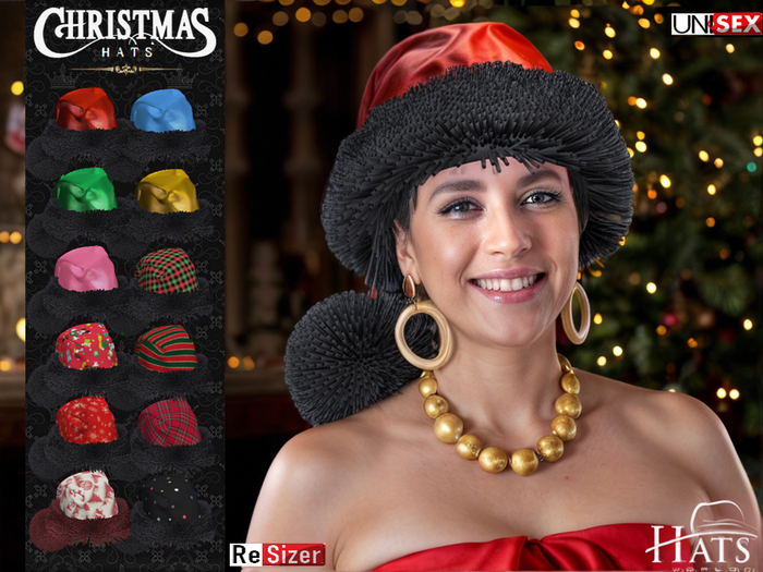 Second Life Marketplace - [HW] THE LUXURY SANTA HATS